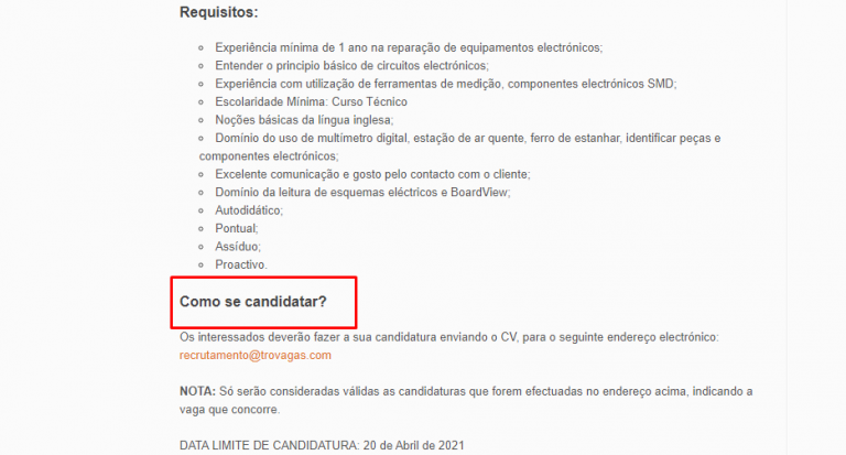 Como se candidatar a uma vaga de emprego no Trovagas? - Trovagas