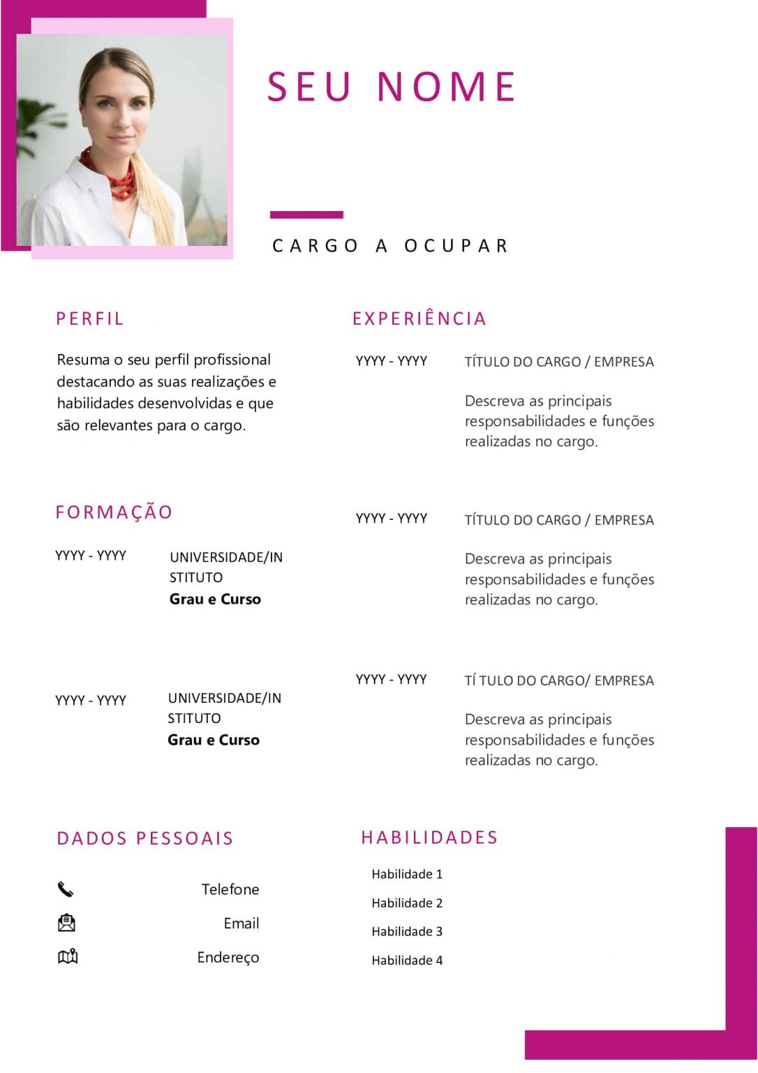 10 Modelos de Curriculum Vitae em Word (Download Grátis)