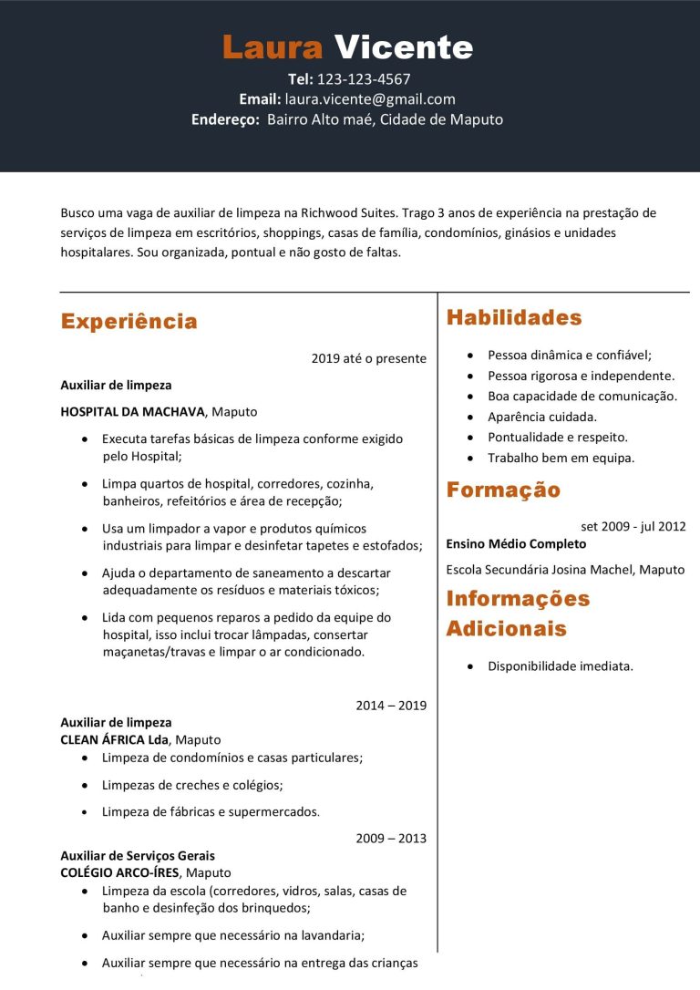 10 Modelos de Curriculum Vitae em Word (Download Grátis)