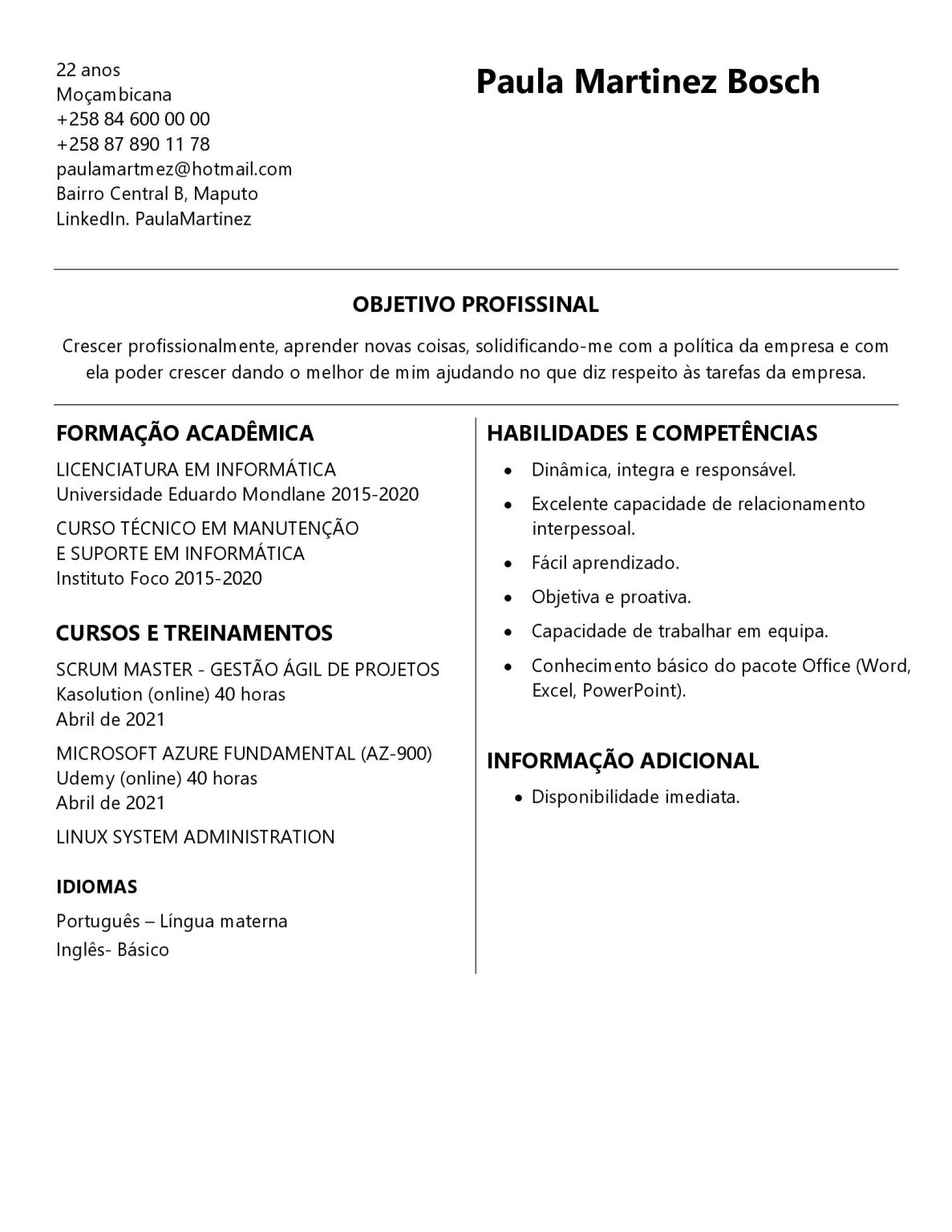 10 Modelos de Curriculum Vitae em Word (Download Grátis)