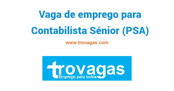 Vaga de emprego para Contabilista Sénior (PSA) em Inhambane - Trovagas